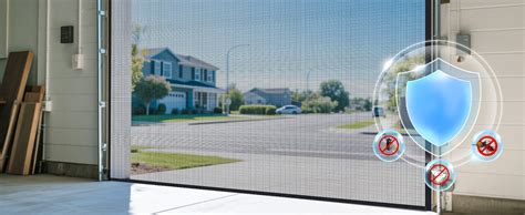 Magnetic Mosquito Net Door For Garage With Rail 253 X 218 Cm Heavy