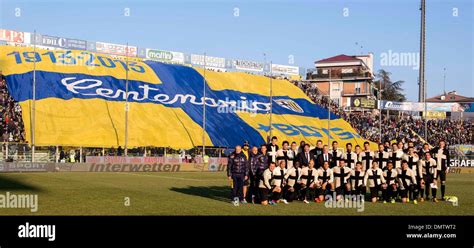 Parma Italy 15th Dec 2013 Parma Team Group Line Up Football
