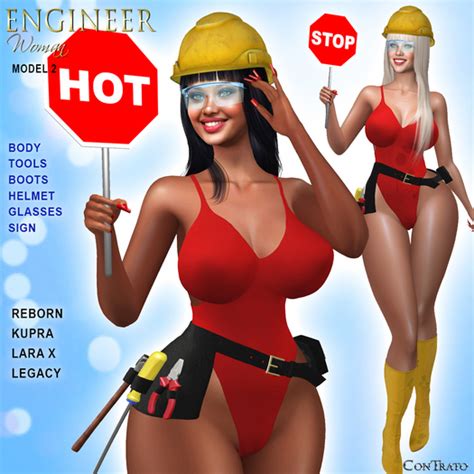 Second Life Marketplace Contrato Engineer Woman Model 2