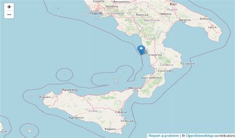 Un terremoto di magnitudo ML 4 8 è avvenuto nella zona Costa Calabra