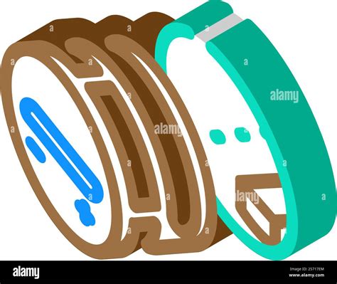 Insert Screw Fast Mounting Assembly Furniture Isometric Icon Vector