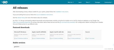 go下载与安装 go 1 21下载 csdn博客