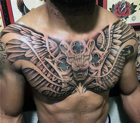 Chest Piece Tattoo Mens Chest Tattoo Wings Chest Tattoo Girl Under