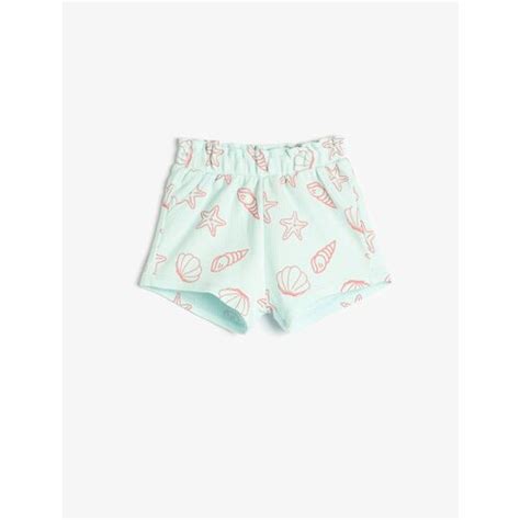 Koton Shorts Blue Normal Waist