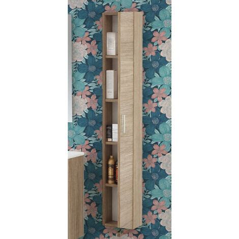 COLONNA PENSILE BAGNO SOSPESO L 24 X H 150 X P 15 Cm ROVERE TROPEA