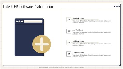 Latest HR Software Feature Icon Ppt PowerPoint Presentation Infographics Layout PDF