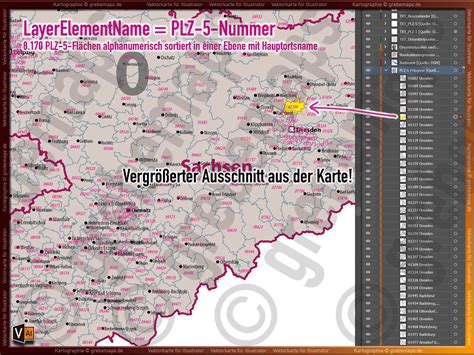 Grebemaps B2B KartenShop GKB Deutschland Postleitzahlen Karte PLZ