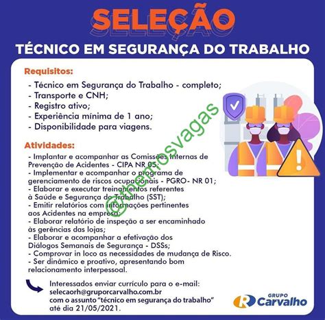 Tec Segurança do Trabalho Teresina PI 01 vaga s Themos Vagas