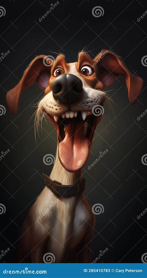 Silly Smile Dog With A Big Playful Face And A Cocky Expression Stock