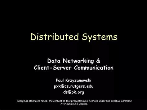 Ppt Distributed Systems Powerpoint Presentation Free Download Id