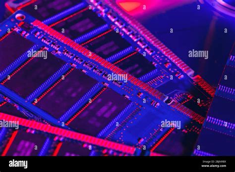 Computer Random Access Memory Ram Close Up Stock Photo Alamy