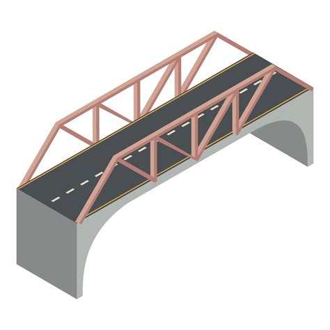 Travel Bridge Icon Isometric Style 14225008 Vector Art At Vecteezy