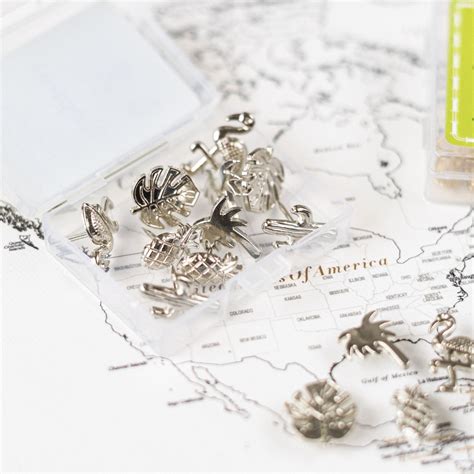 Decorative Push Pins For Pinning On Maps