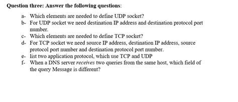 Solved Question Three Answer The Following Questions A