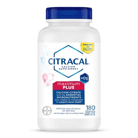 Citracal Maximum Plus Calcium Supplement Calcium With Vitamin D3