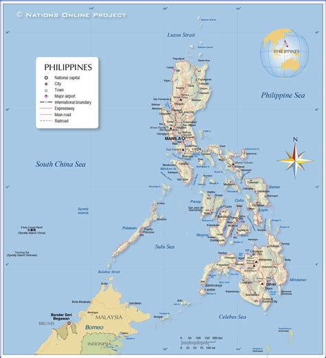 Bản đồ Philippines Philippines Map Mapa Ng Pilipinas 菲律宾地图