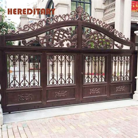 High Quality Beautiful Powder Coated House Main Entrance Gate Designs Indian Garden Gate China