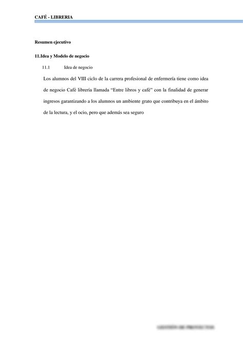SOLUTION Informe Del Proyecto Emprendedor Y Plan Estrat Gico Studypool