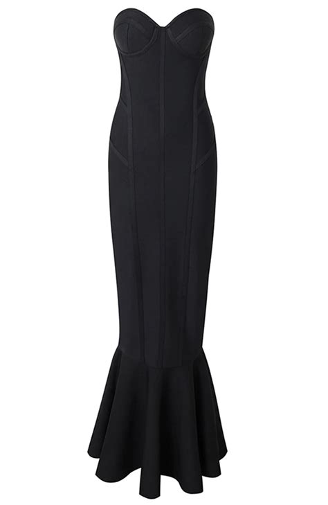 Strapless Sequin Maxi Mermaid Dress Silver Luxe Maxi Dresses And Luxe