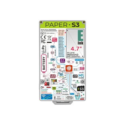 m5papers3 esp32s3 development kit 960x540 4 7 eink display 235 ppi