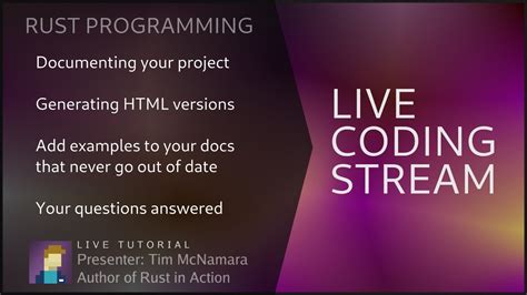 Documenting Rust Projects Youtube