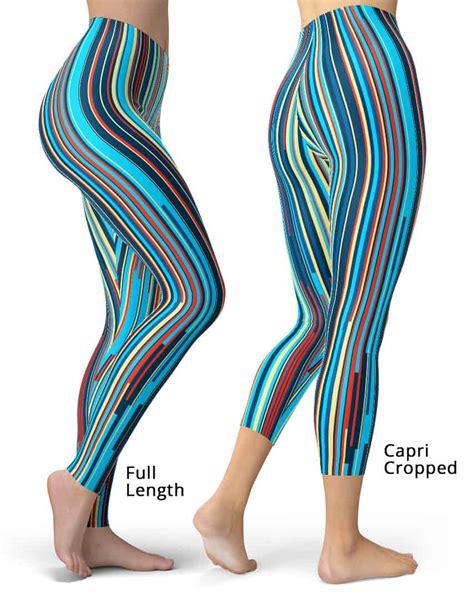 Crazy Striped Leggings Designed By Squeaky Chimp T Shirts And Leggings