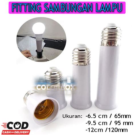 Mr Fitting Sambungan Downlight Panjang Lampu Soket E27 Ukuran 6 5 Cm