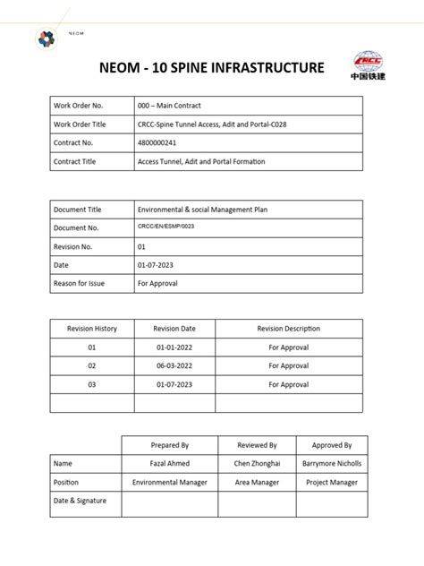 Plan Cover Page Pdf