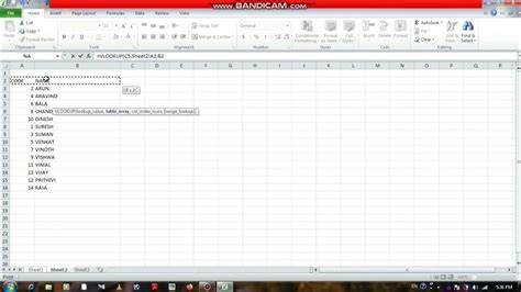 Excel Vlookup Formula In Tamil Youtube