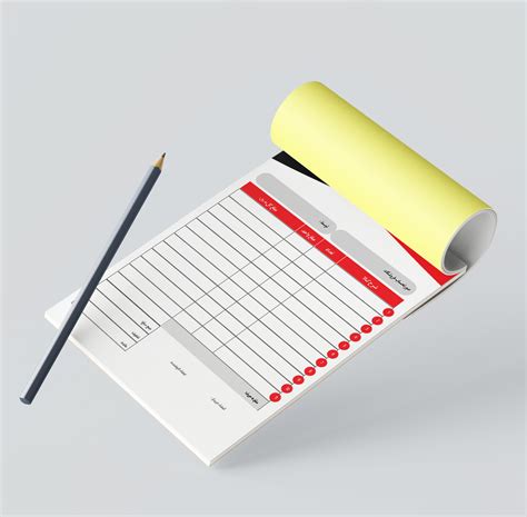 چاپ آراد 2برگی قرمز و مشکی