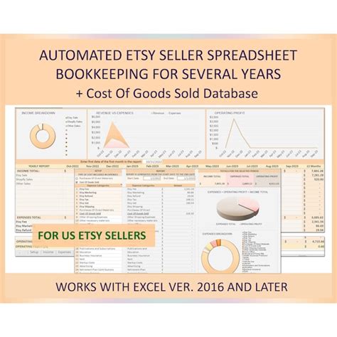Cogs Spreadsheets Etsy