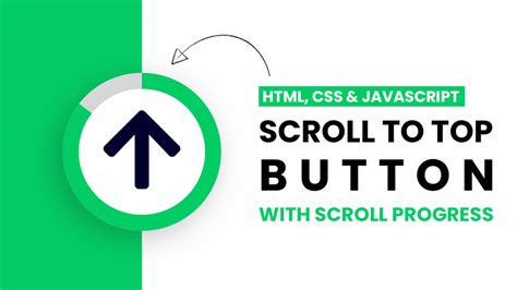 scroll to top button with scroll progress html css and javascript