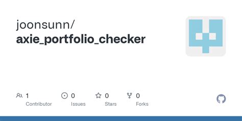Github Joonsunn Axie Portfolio Checker