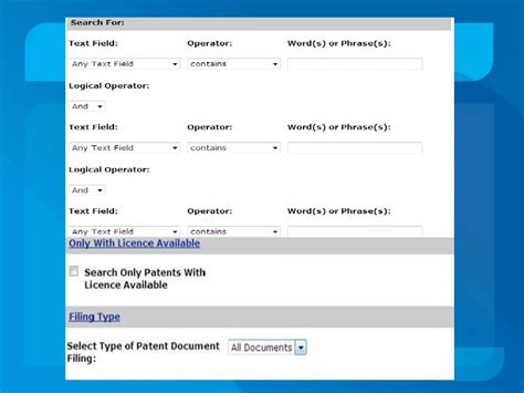 patent database with one example pptx
