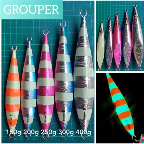 Jual Metal Jig Grouper 400 Gr Bluewater Joran Mancing Shopee Indonesia