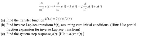 Solved Consider Causal Lti Systems Are Characterized By The