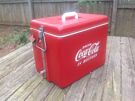 Vintage 1950s Coke Coca Cola Royal Mieco Leatherette Cooler All