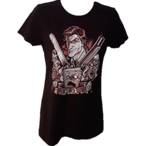 Evil Dead Groovy Ash T Shirt Size Small New Depop