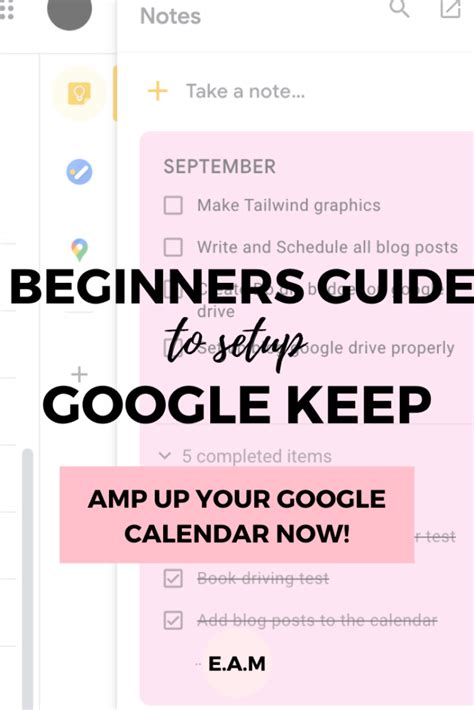 Beginners Guide To Google Keep How To Set Up And Use Effectively With Google Calendar Artofit