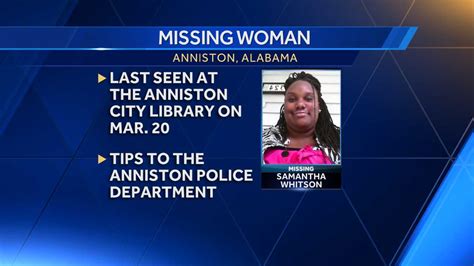 Anniston Police Searching For Missing Woman