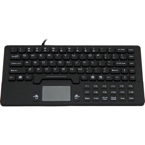 Dsi Waterproof Ip68 Silicone Mini Size Wired Keyboard With Touchpad Cable Connectivity Usb