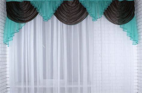 Купити Ламбрекен з шифону на карниз 3 метри Колір венге Код 071л 60