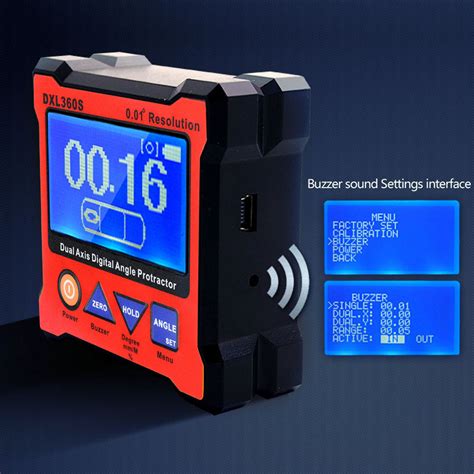 Jual Dxl360s Dual Axis Digital Angle Protractor With 5 Side Magnetic Base High Precision Dual