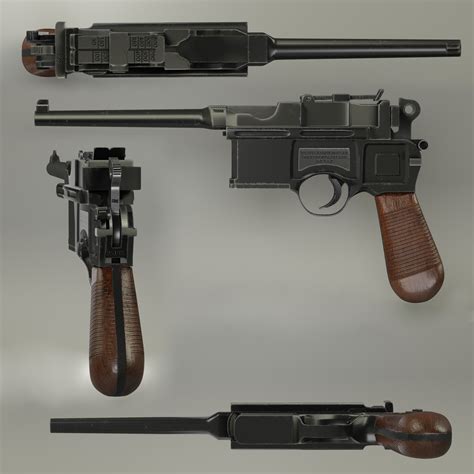 3d Mauser C96 Turbosquid 1723539