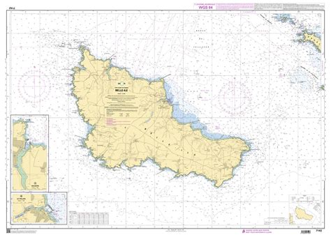 Carte Marine Shom 7142 Belle Ile