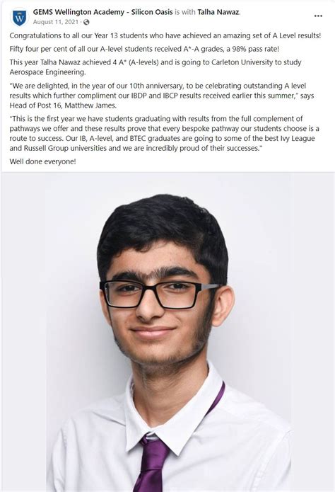 talha nawaz on linkedin alevels thankyou
