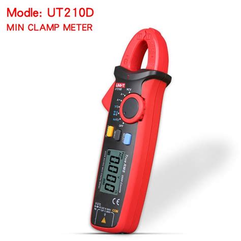 Ut210d Digital Clamp Meter Temperature Measurement Auto Range Capacitance Multimeter Ac Dc