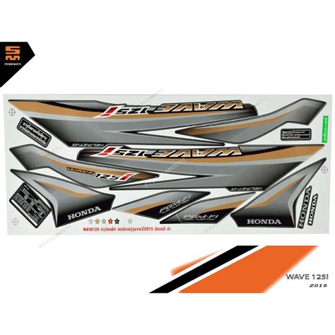 สติ๊กเกอร์ เวฟ 125i ปลาวาฬ แต่งสวย Wave 125i ปลาวาฬ ปี 2015 รุ่น 13 สี