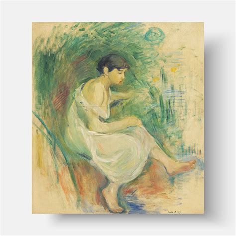 베르트 모리조 셔츠를 입고 목욕하는 여인 아트페이지 Artpage