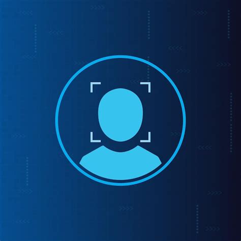 Premium Vector Biometric Facial Recognition Face Scan System Icon Cyber Security Concept